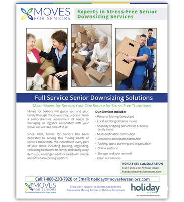 Marcom Ordering Center Holiday By Atria Senior Living | Moves for Seniors